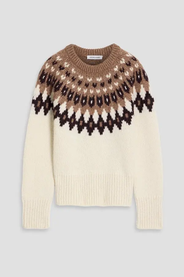 Veronica Beard Fair Isle Alpaca-blend Sweater
