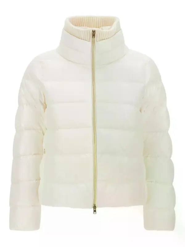 Herno Quilted High-neck Jacket - Neutrals
