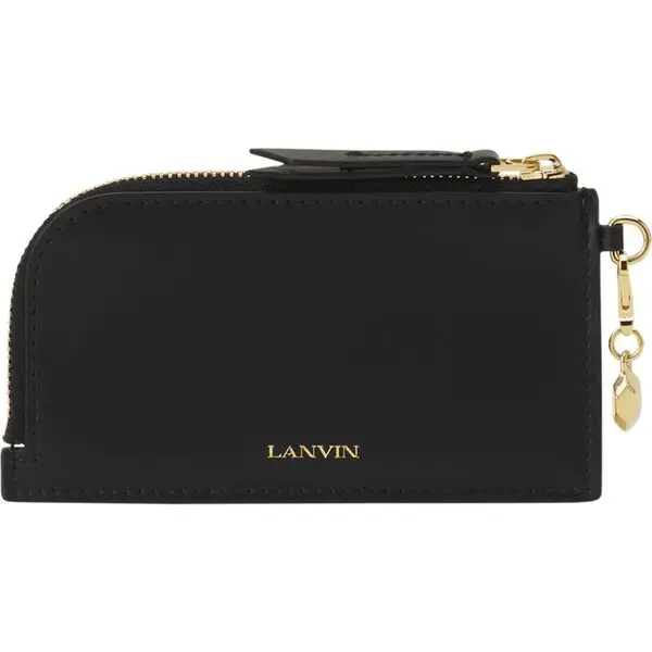 LANVIN Catch Leather Cardholder - Black