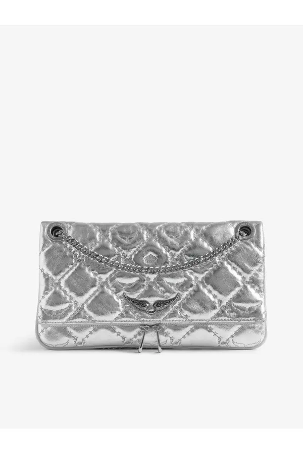 Zadig&Voltaire Rock Ii Metal Monogram Clutch