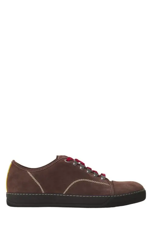 LANVIN Dbb1 Hiking Sneakers In Suede - Dark Brown/black