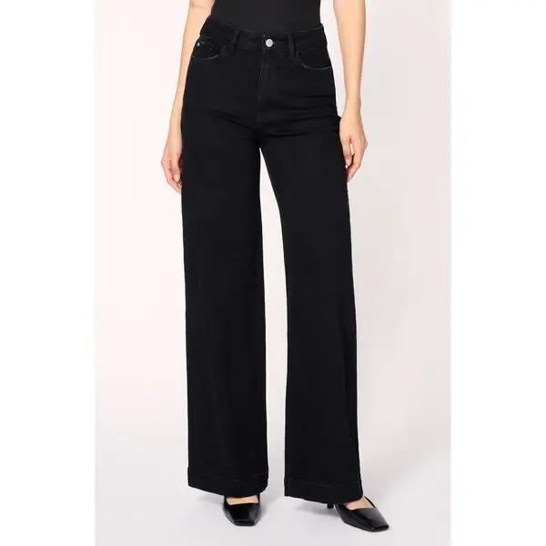 Warp + Weft Nce High-waist Wide-leg Jeans - Inkwell