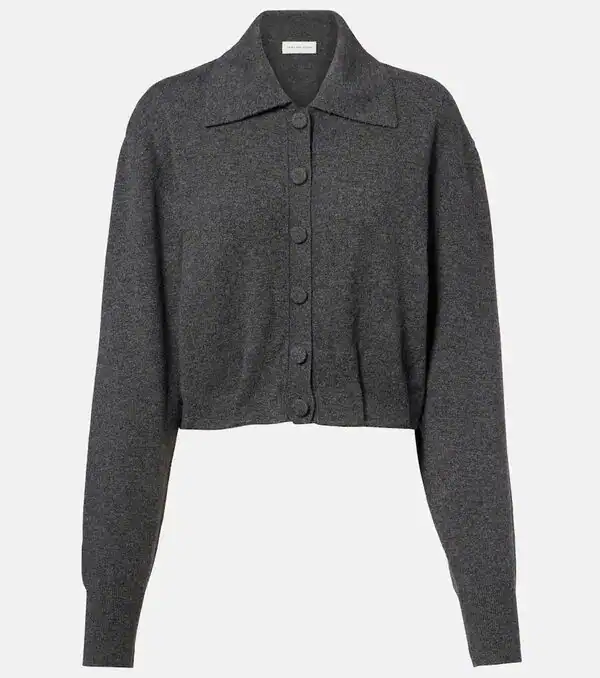 Dries Van Noten Cashmere Cardigan - Grey - 30% Off | Editorialist