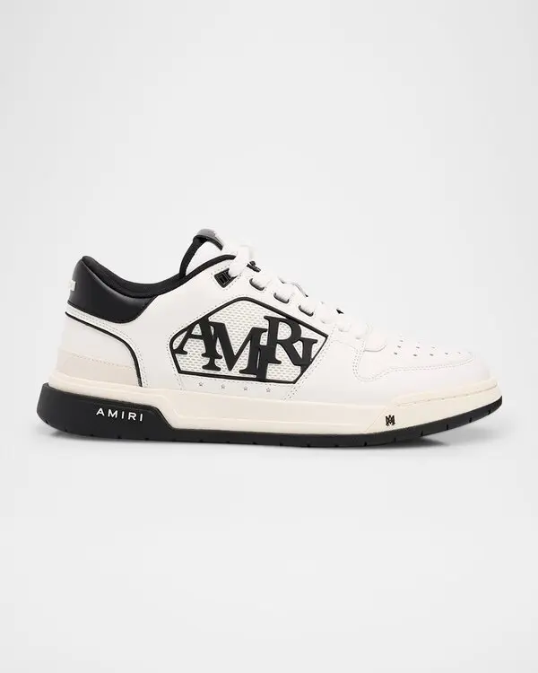 Amiri Bicolor Leather Classic Low Sneakers - Whtblk