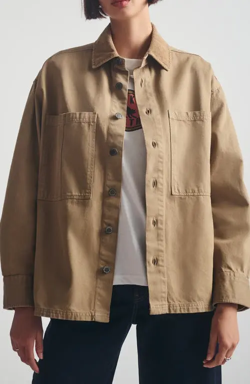 Brooklyn Industries Corduroy Collar Overshirt - Kelp