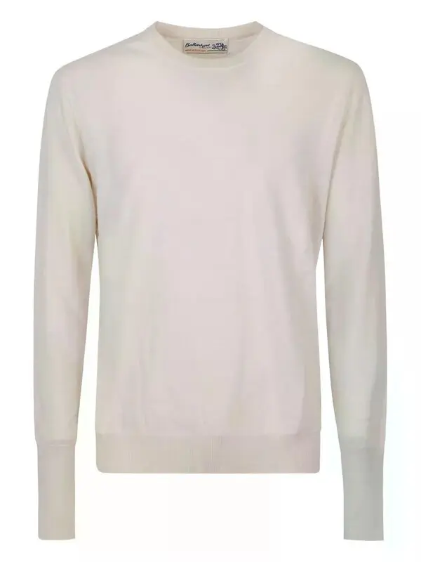 BALLANTYNE Cashmere Crew Neck Sweater - White