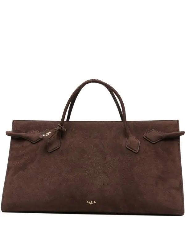 Alaïa Le Teckel Leather Tote - Brown