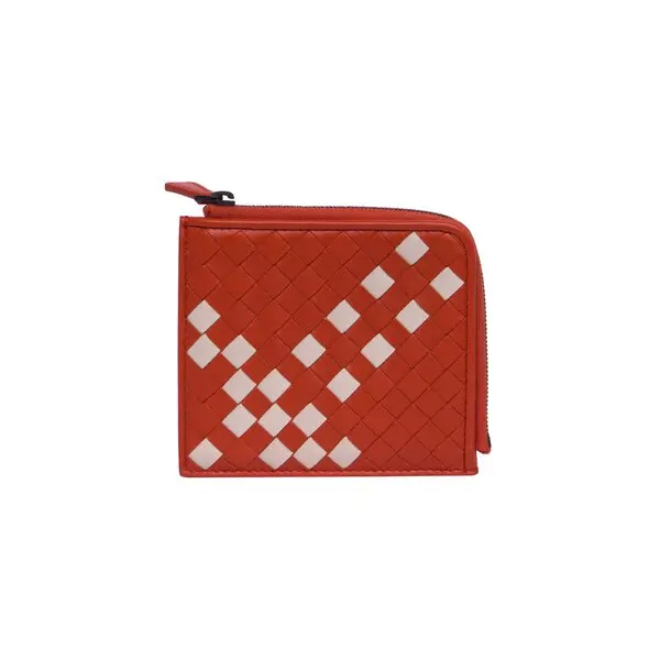 Bottega Veneta Intrecciato Leather Zip-around Slim Wallet