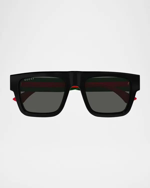 Gucci Acetate Rectangle Sunglasses