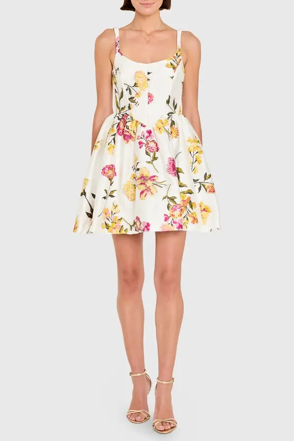 Amanda Uprichard Mabel Mini Dress - White Multi