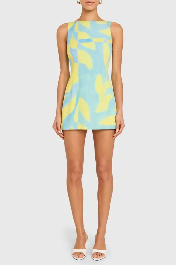 Amanda Uprichard Francie Printed Mini Romper