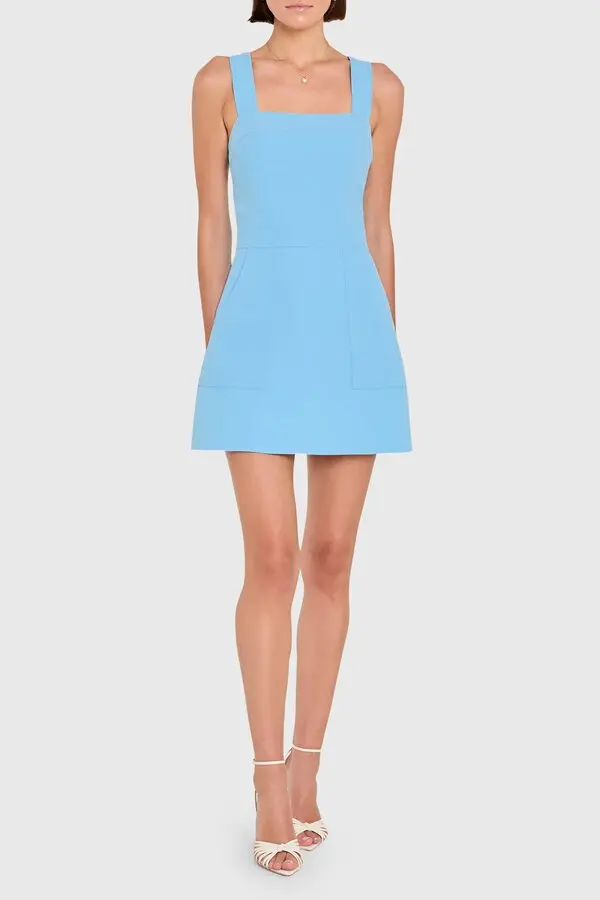 Amanda Uprichard Ace Mini Dress - Pacific