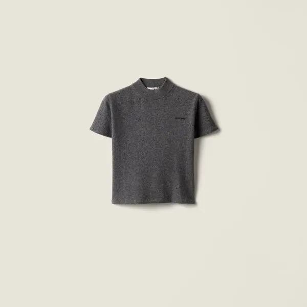 Miu Miu Cashmere Sweater - Slate Gray