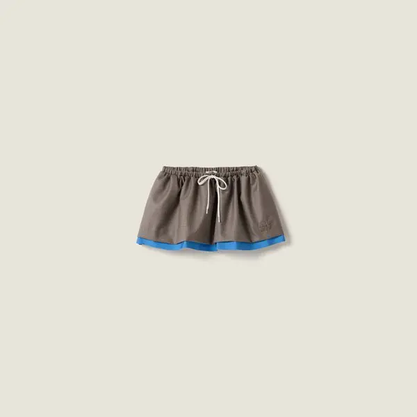 Miu Miu Gabardine Miniskirt