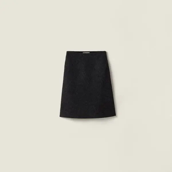 Miu Miu Shetland Wool Pencil Skirt