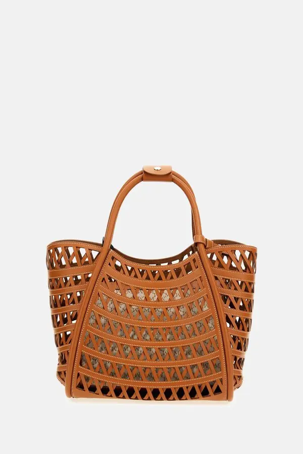 Max Mara Perforated Leather Tote