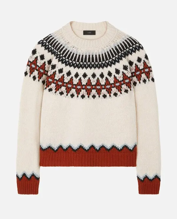 Alanui Geometric Wool Sweater - White