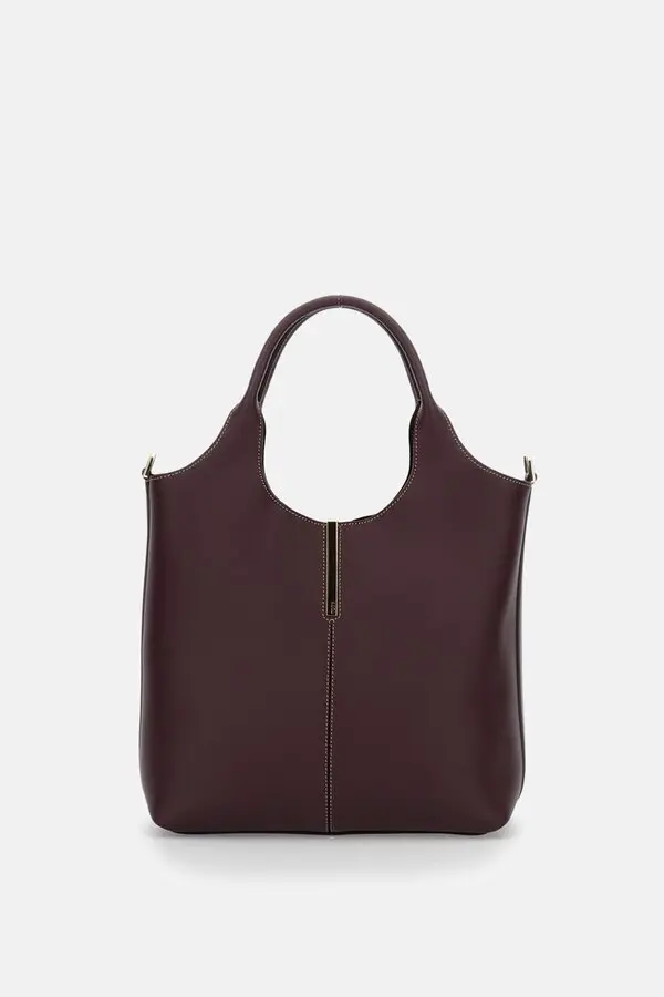 TOD'S Ebr Small Two-handle Bag - Brown