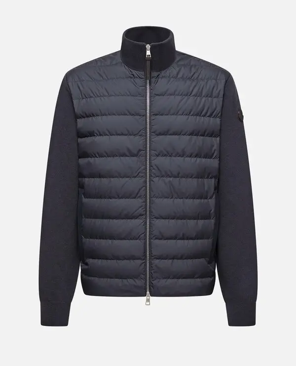 Moncler Padded Cardigan - Blue