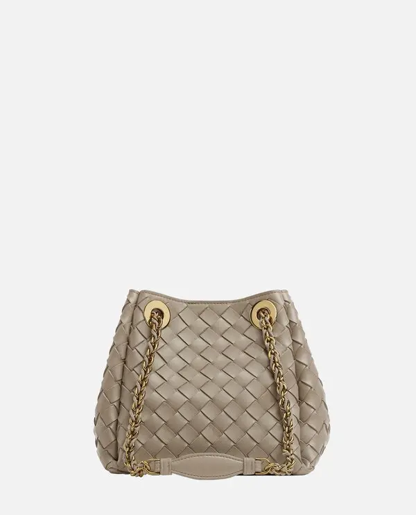 Bottega Veneta Parachute Small Shoulder Bag - Grey