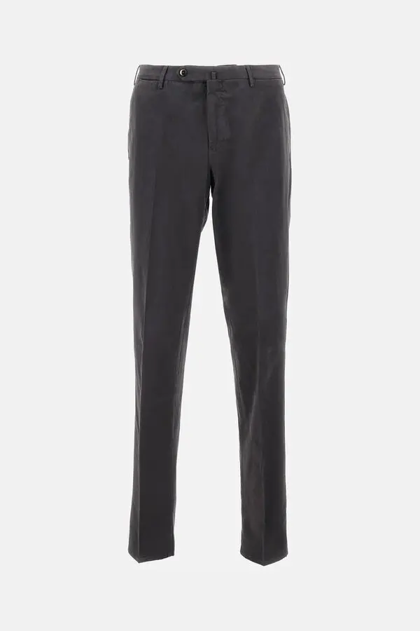 PT TORINO Classic-cut Trousers - Grey