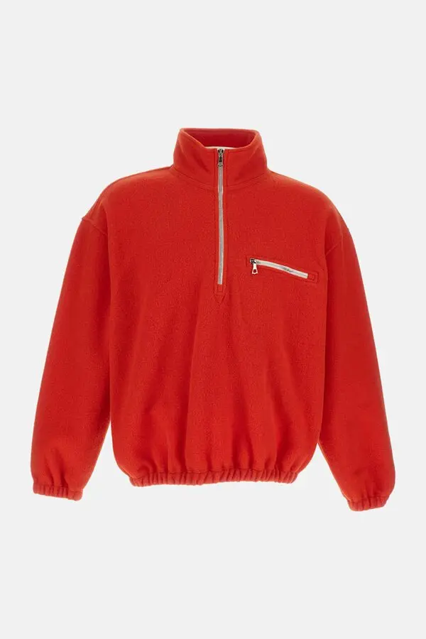 RIER Wool Zip-up Sweatshirt - Orange