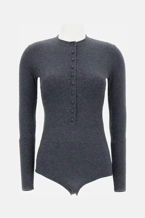 SELF-PORTRAIT Wool Knit Jumpsuit