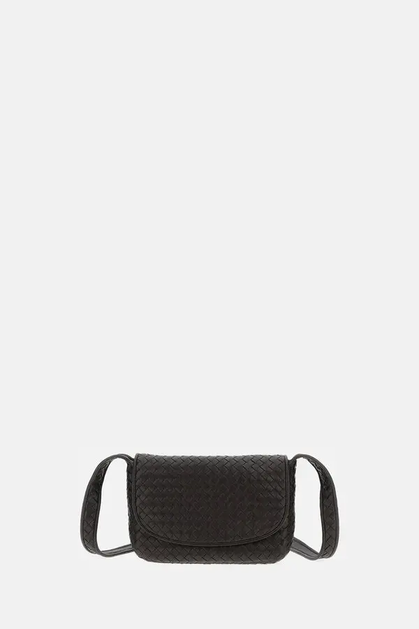 Bottega Veneta Woven Leather Shoulder Bag - Brown