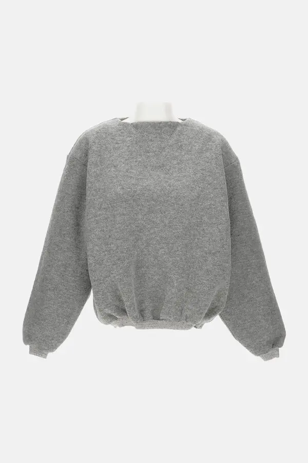 TANAKA Boxy Wool Sweatshirt - Grey