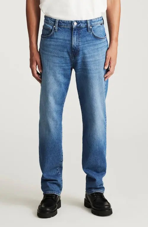MAVI Marcel Relaxed Straight Leg Jeans - Mid Brushed Classic