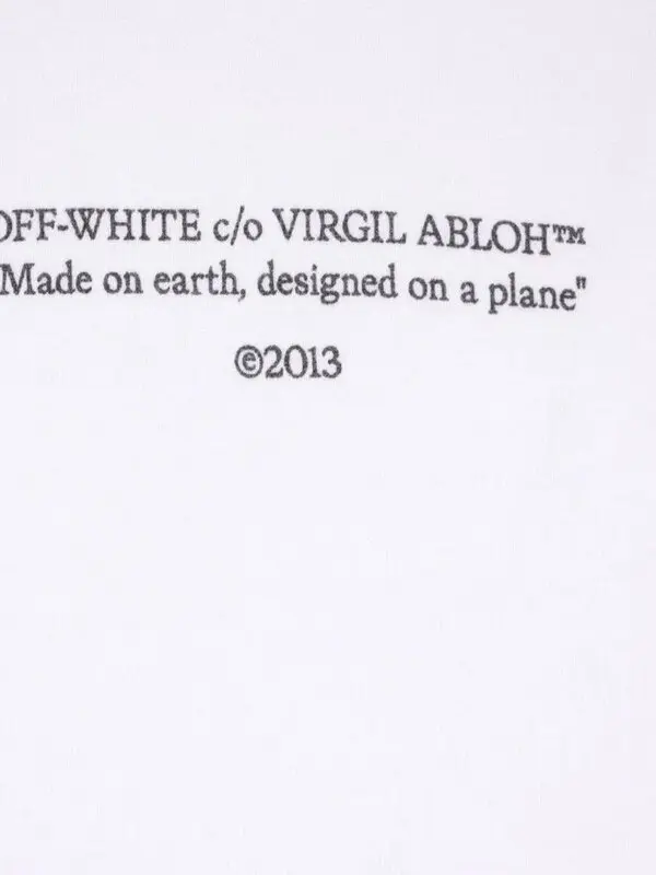 Off-White Hooded Sweatshirt - White - Black