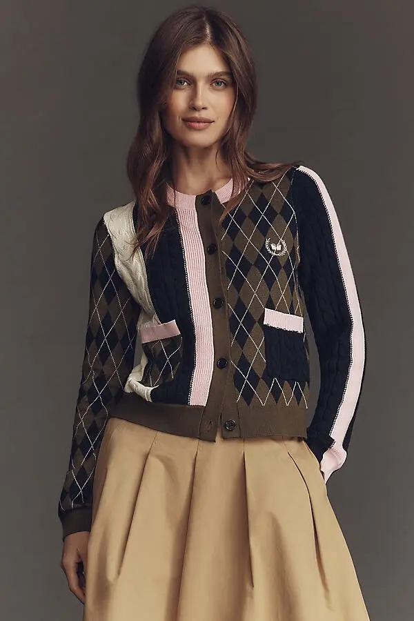 Maeve Argyle Cardigan Sweater