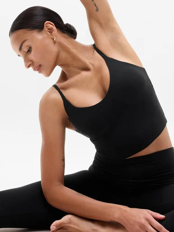 Athleta V-neck Crop Bra - Black