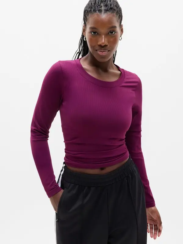 Athleta Renew Seamless Crewneck Top - Plum