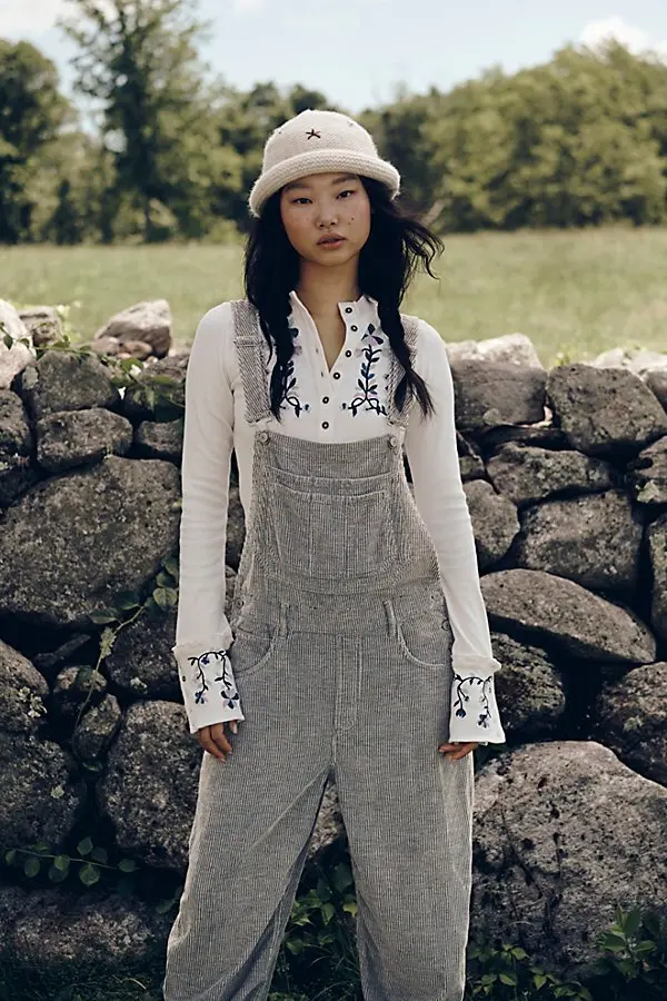Free People We The Free Deep Trance Cord Overalls