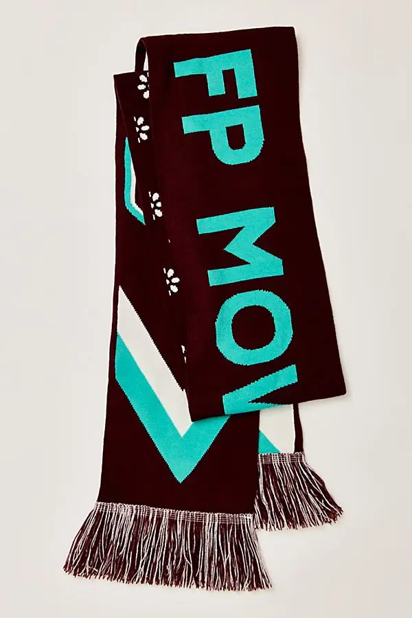 Free People Big League Reversible Scarf - Mahogany