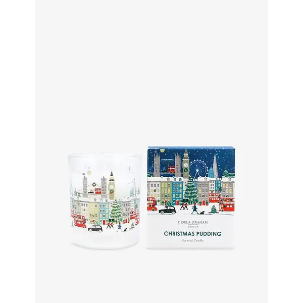 SELFRIDGES EDIT London Boxed Christmas Pudding Scented Candle