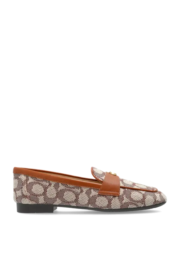 Coach Monogrammed Loafers - Beige
