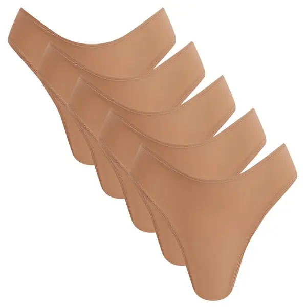 SKIMS Fits Everybody Bundle Thong 5 Pack - Sienna