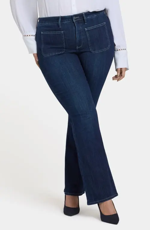NYDJ Ava Patch Pocket Flare Jeans - Ink Skyline