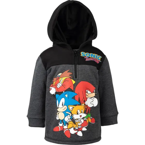 SEGA Printed Half Zip Hoodie