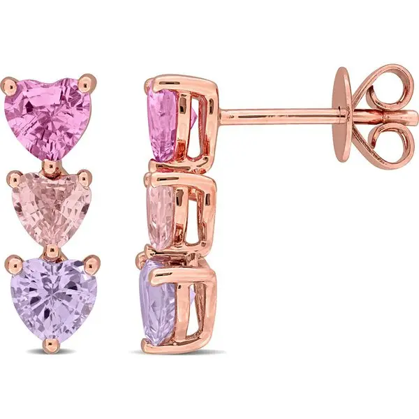 JULIANNA B. Multi- Heart Drop Earrings