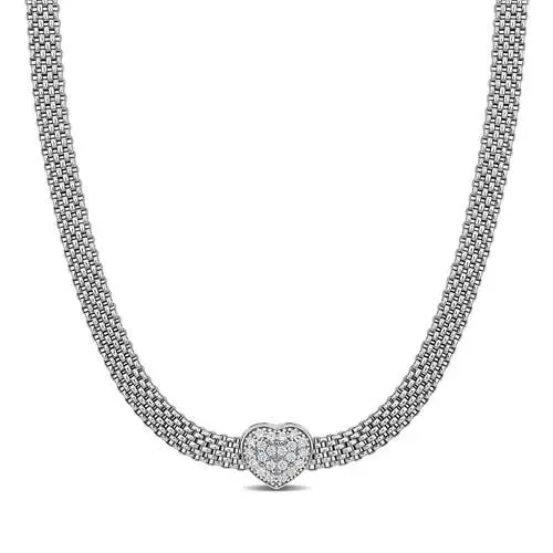 JULIANNA B. Cubic Zirconia Heart Necklace