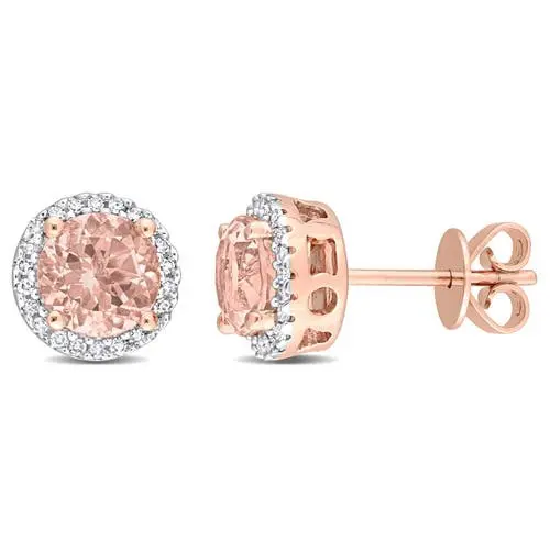 JULIANNA B. Diamond And Halo Stud Earrings