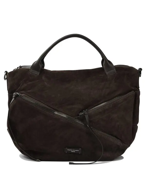 GIANNI CHIARINI Leather Crossbody Bag - Brown