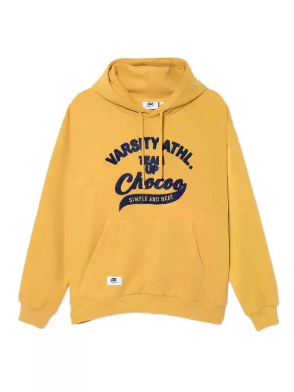 CHOCOOLATE Logo-appliqué Hoodie - Yellow