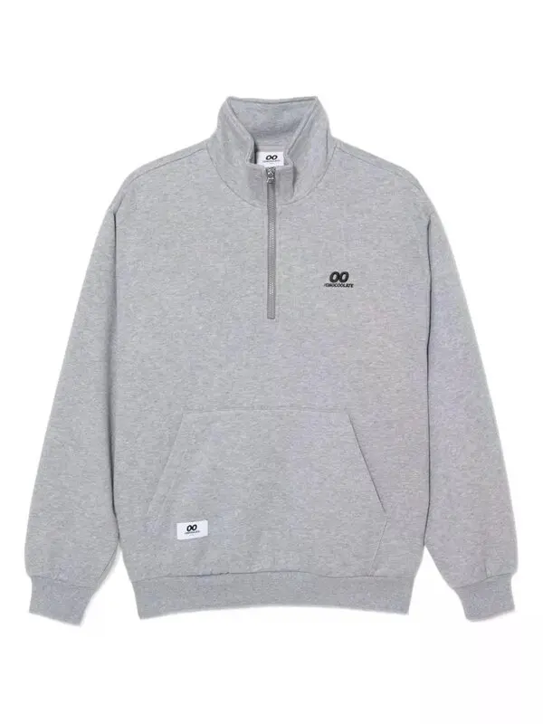 CHOCOOLATE Logo Zip-up Sweatshirt - Grey
