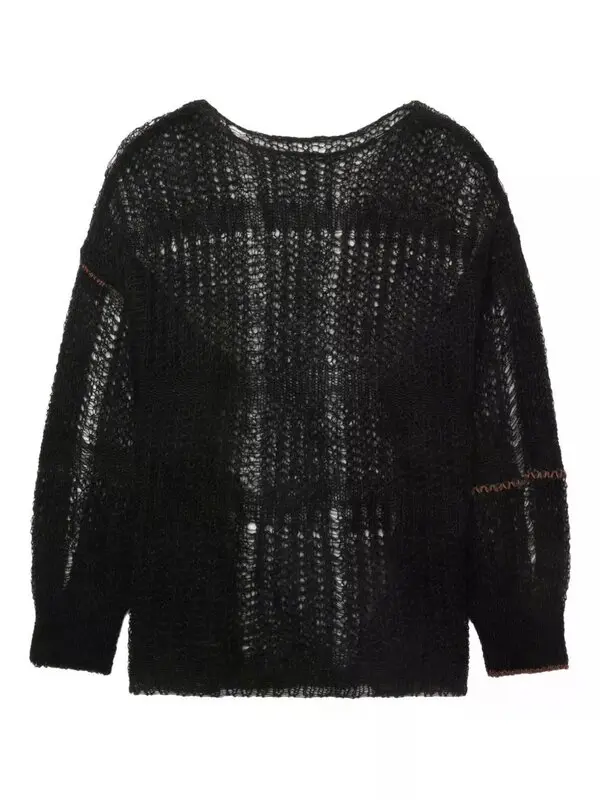 Y’s Long-sleeved Open-knit Sweater