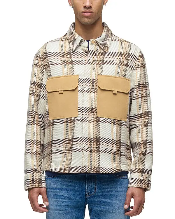 Hudson Jeans Plaid Flap Pocket Button Shirt