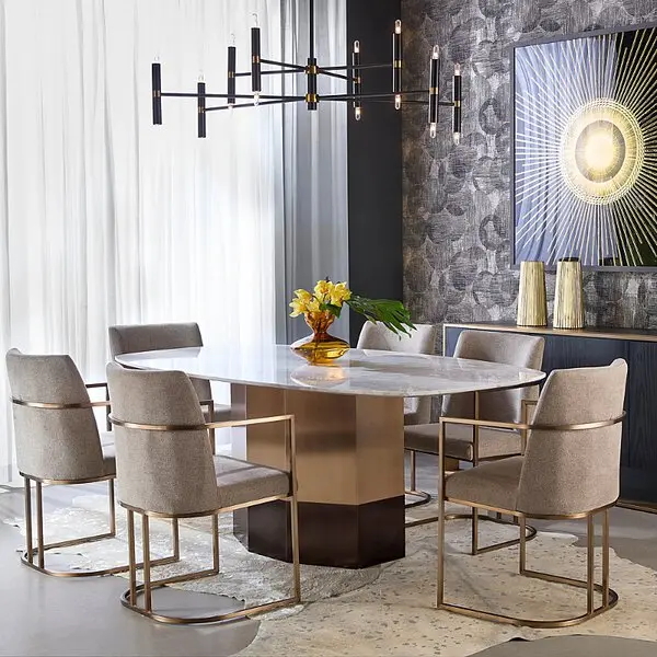 SUNPAN Rayla Dining Armchair - Belfast Oyster Shell